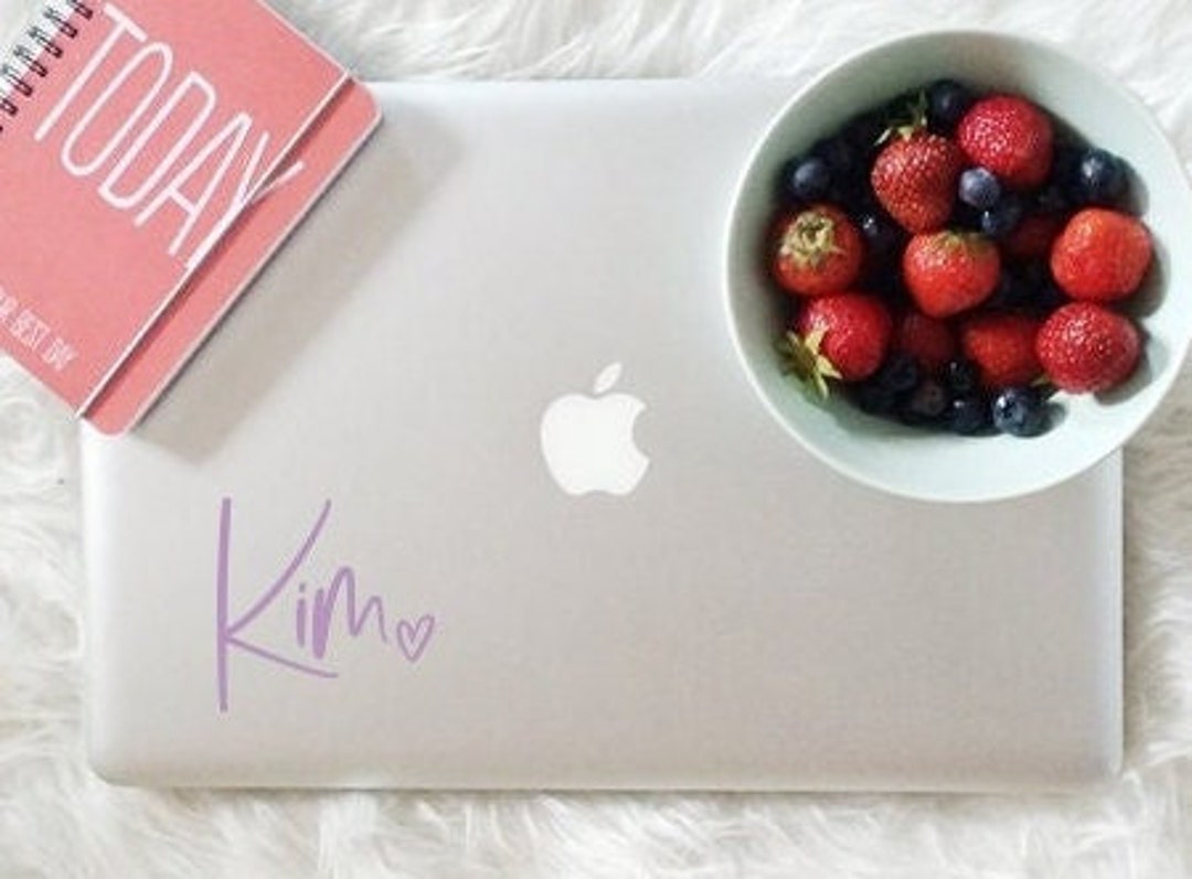 Custom Name With Heart Decal Yeti Decal Wine Glass Decal - Etsy