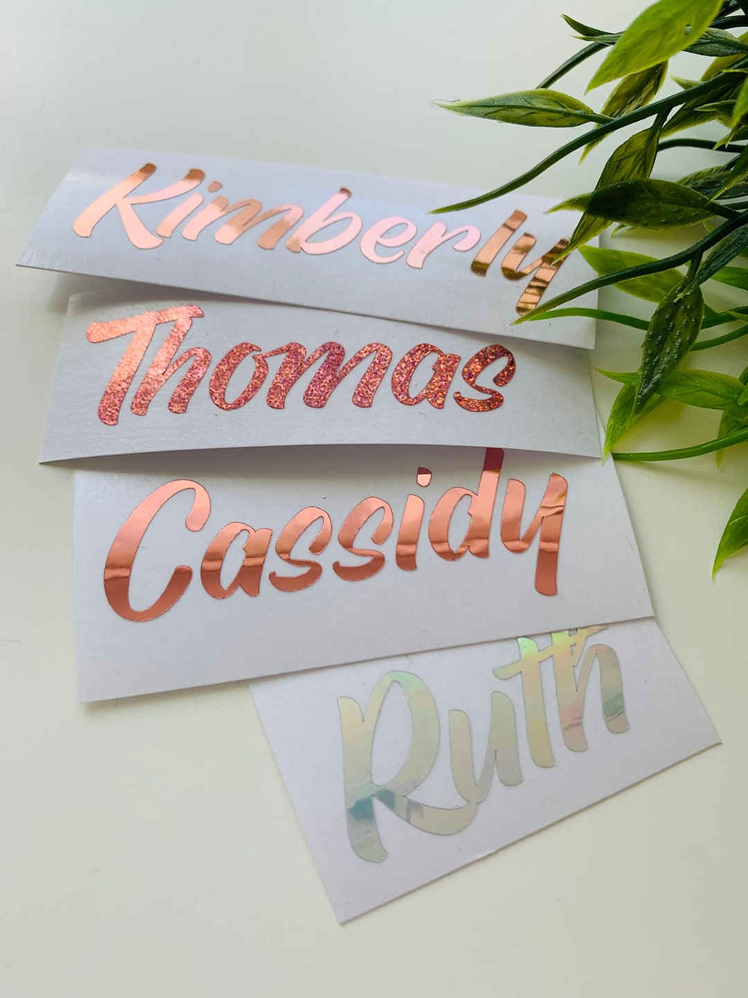 Custom Name Stickers, Wedding Party Decal, Wedding Sticker, Wine Glass ...