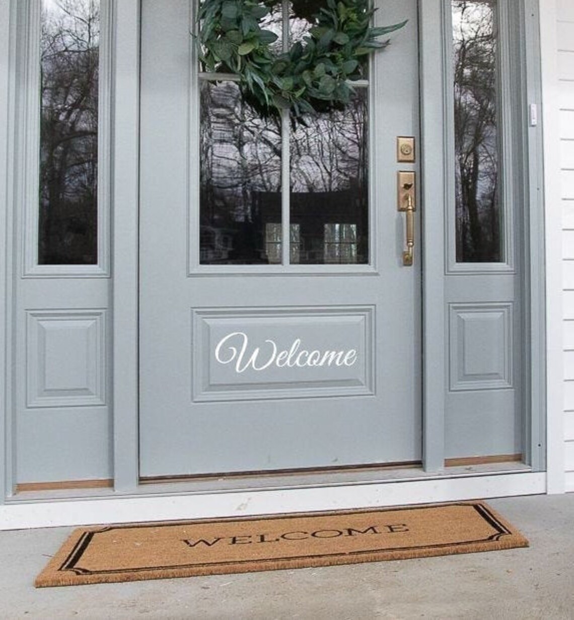 Welcome Door Decal Front Door Decal Welcome Vinyl Decal - Etsy