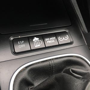 Funny Blank Car Button Decals, Blank Button Car Sticker, Eject ...