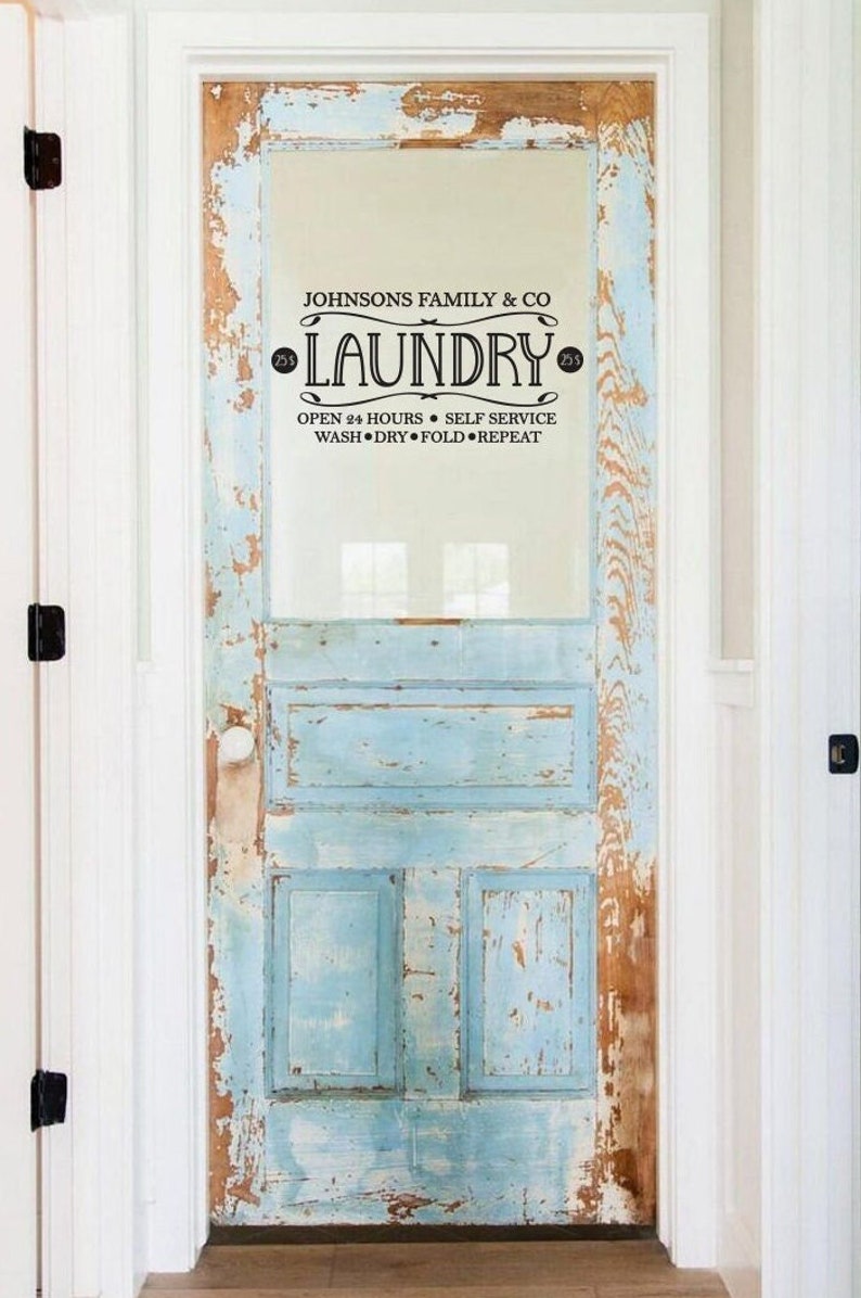 Custom Laundry Room Door Decal Laundry Decal Laundry Room - Etsy