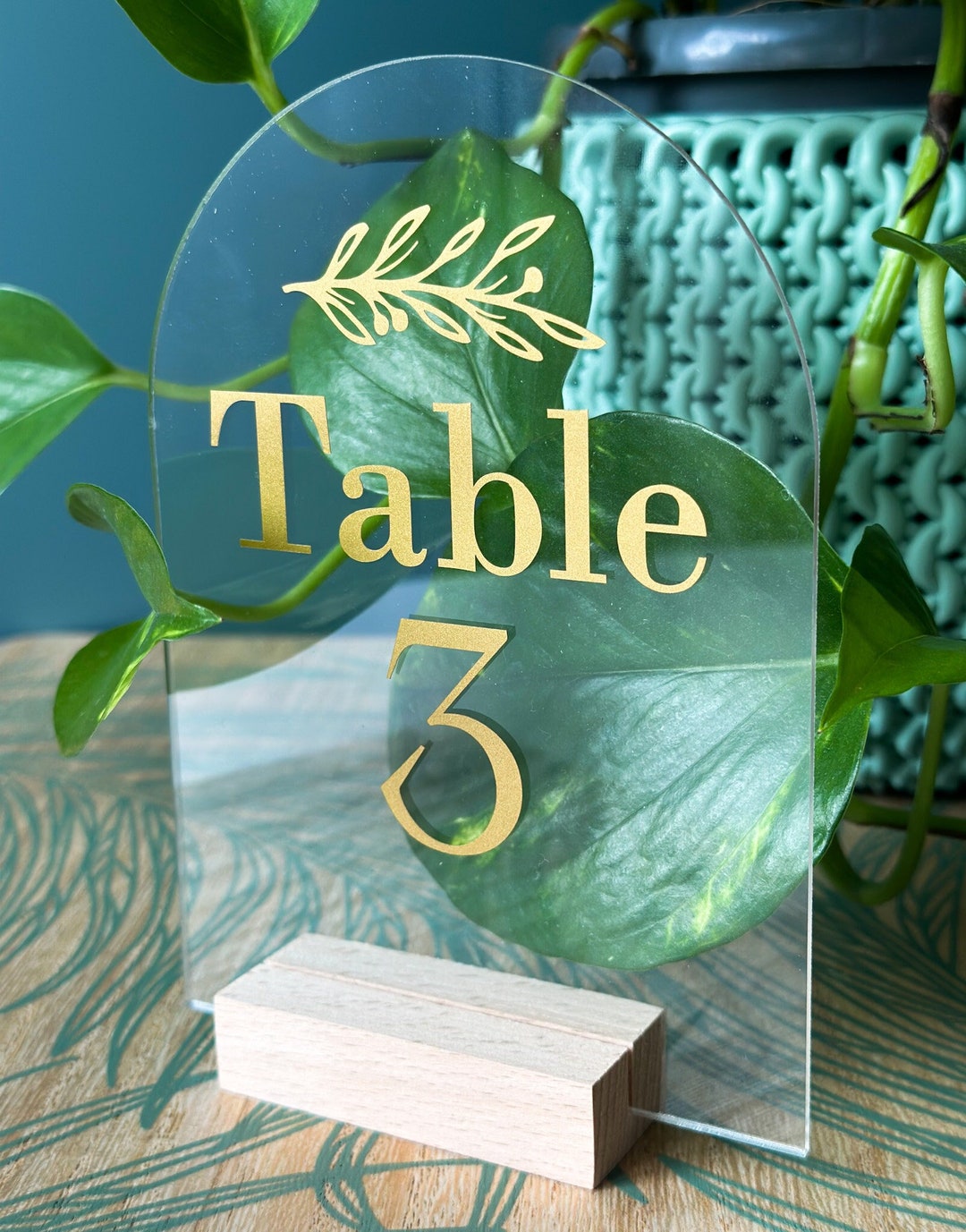 Wedding Table Number Decal, Table Number Stickers, Wedding Day ...