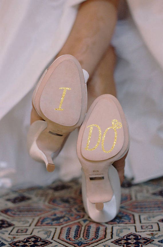 Glitter I DO Decal Glitter Decal I DO Sticker I Do Wedding | Etsy