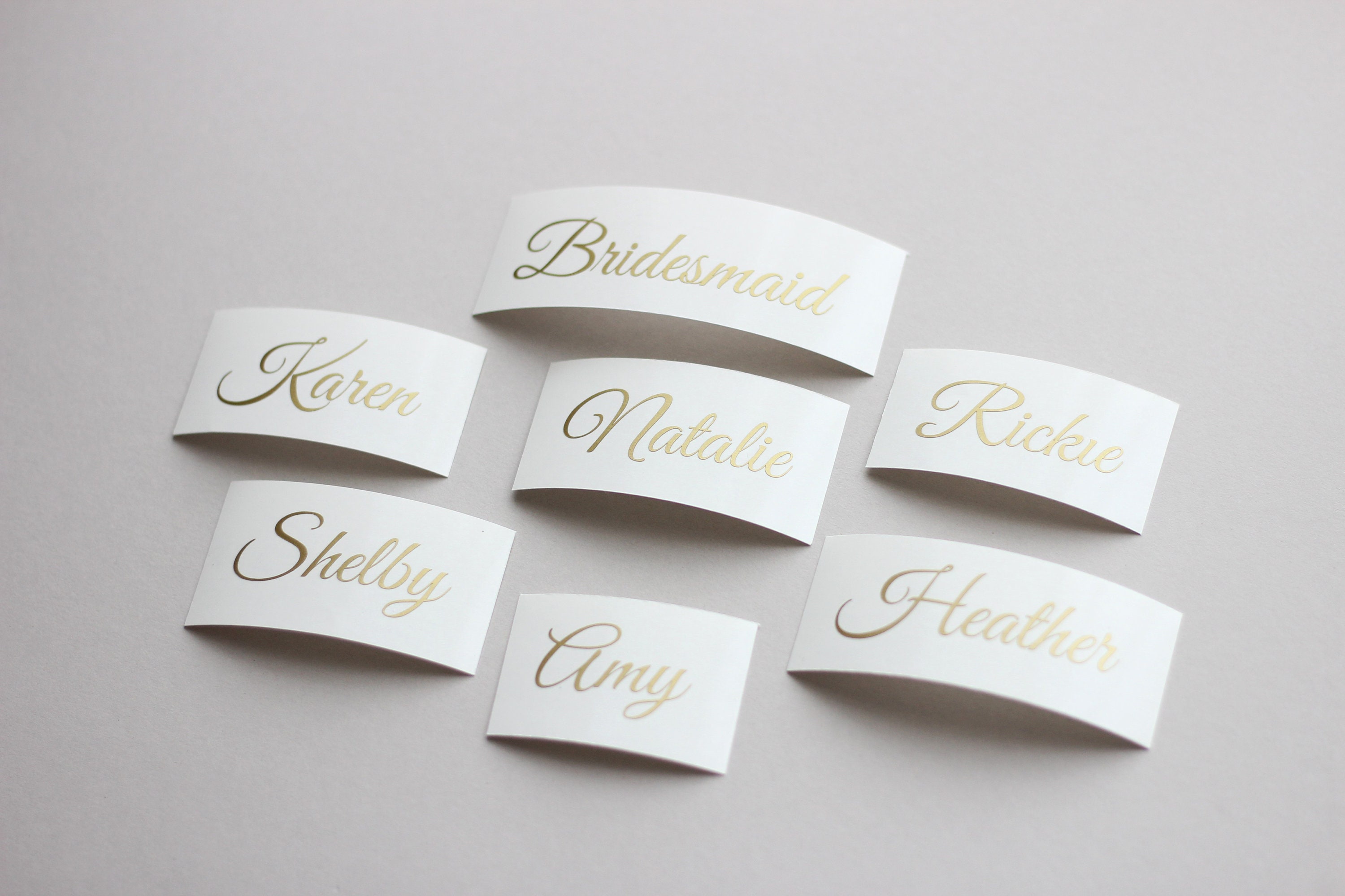 Custom Name Decal Wedding Party Decal Wedding Sticker Wine | Etsy