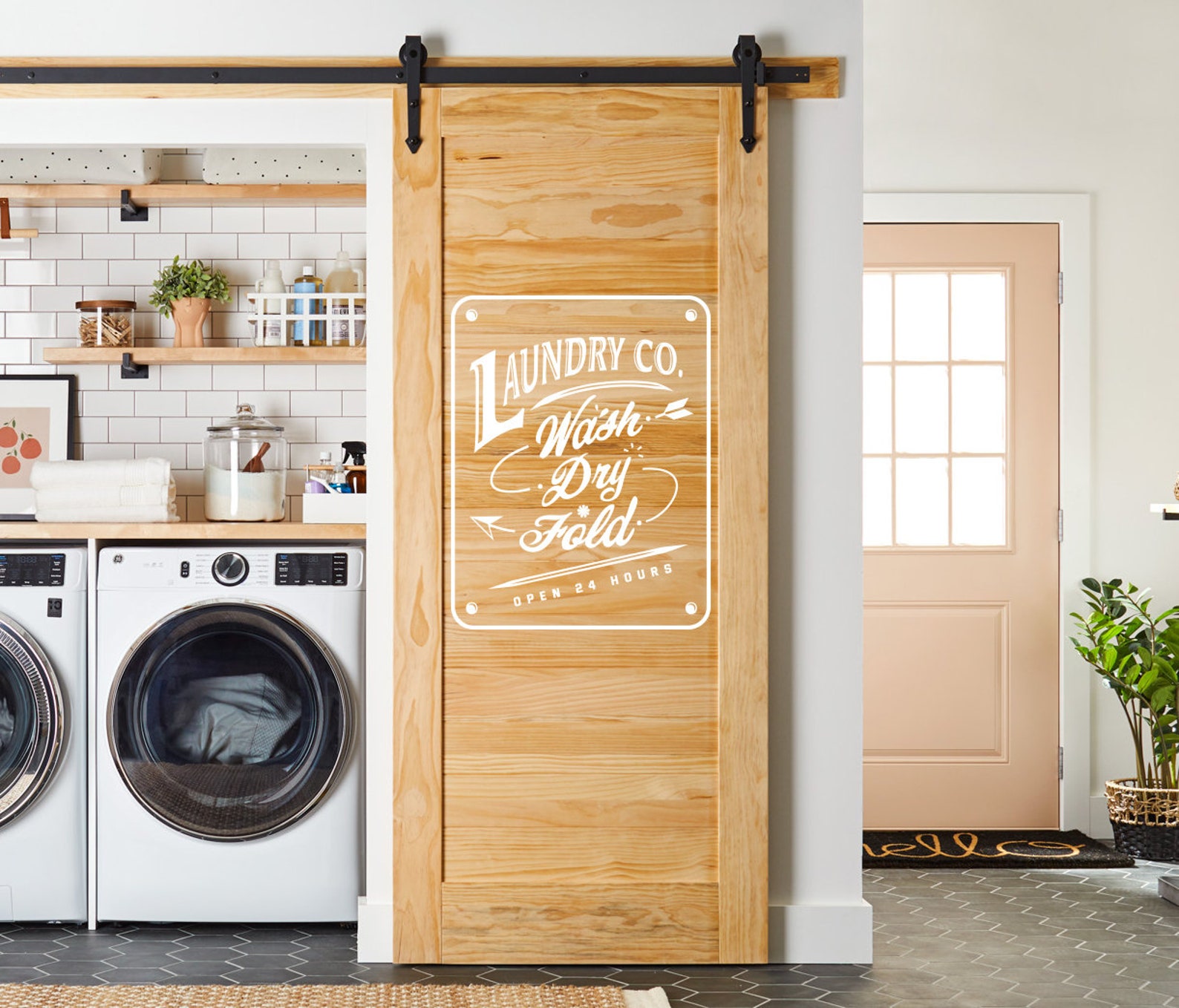 Laundry Room Door Decal Laundry Decal Laundry Room Art | Etsy