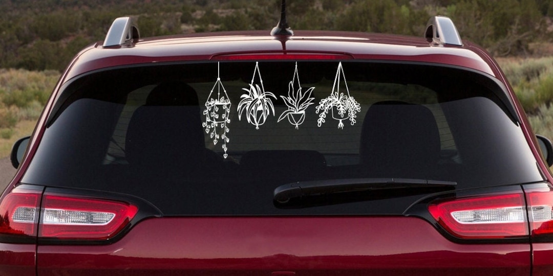 Hanging Plant Decal, Plants Decal, Potted House Plants Sticker, Plant ...