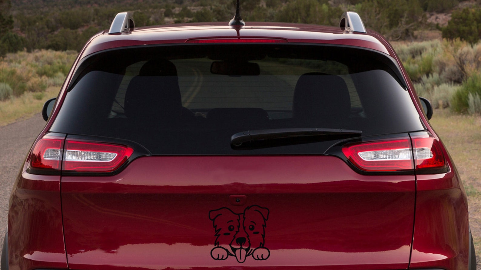 Peeking Dog Decal, 35 Dog Breed Stickers for Laptop, Car, Macbook, Wall ...