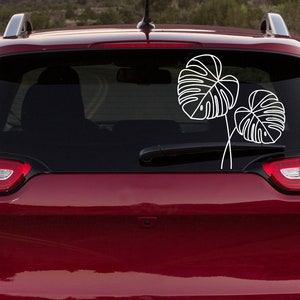 Monstera Decal, Monstera Leaf Decal for Laptop, Car, Tumbler - Etsy