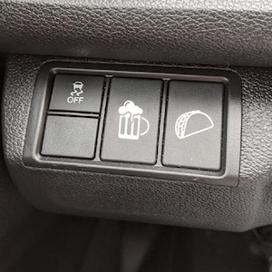Funny Blank Car Button Decals, Blank Button Car Sticker, Eject ...