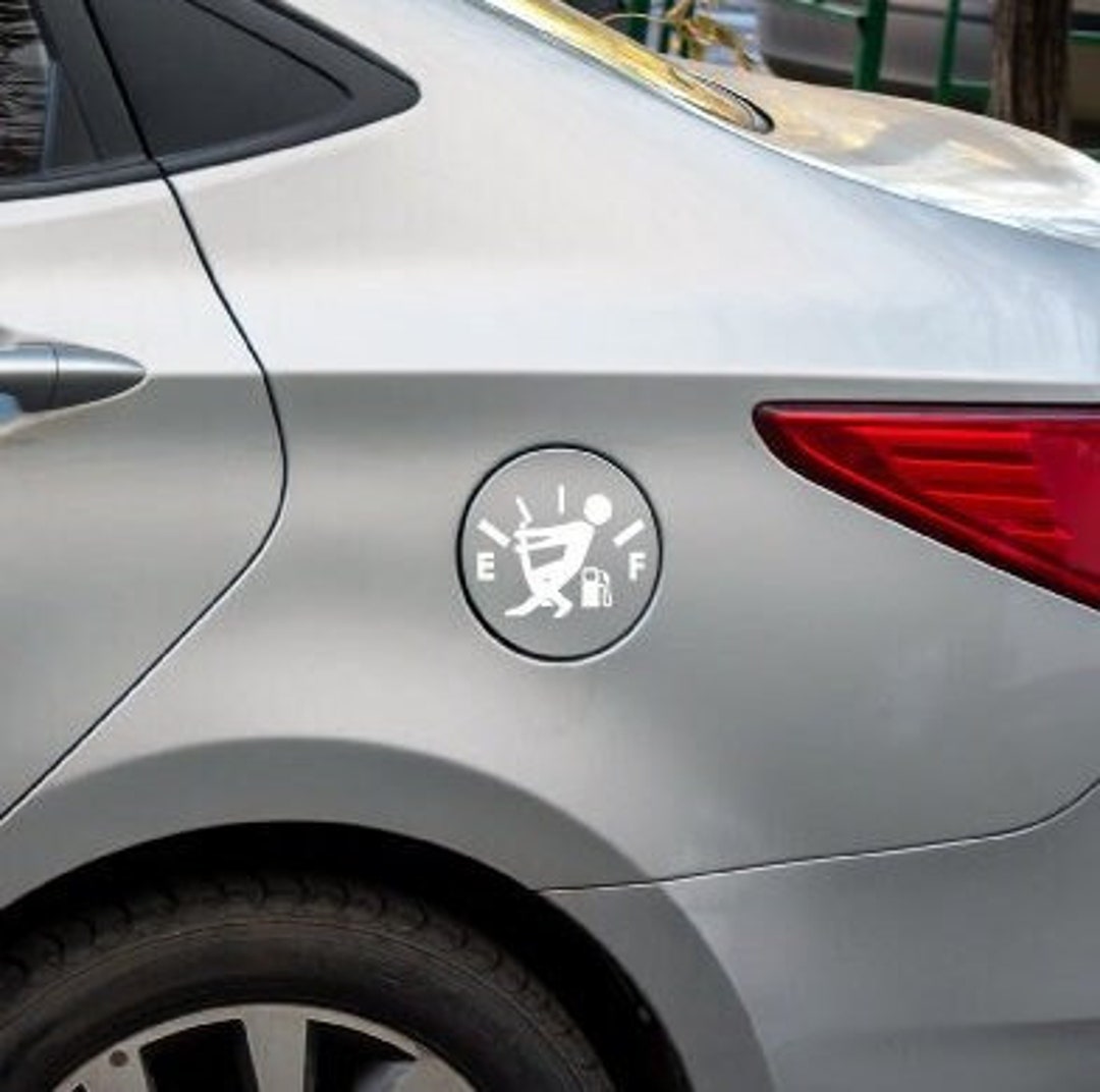 Fuel Tank Decal Sticker, Fuel Tank Cap Decal, Empty Gas Tank Car Decal ...