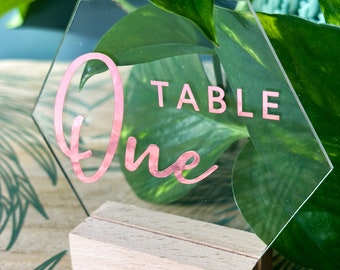 Wedding Table Number Decal, Mr & Mrs Table Number Sticker, Place Card ...