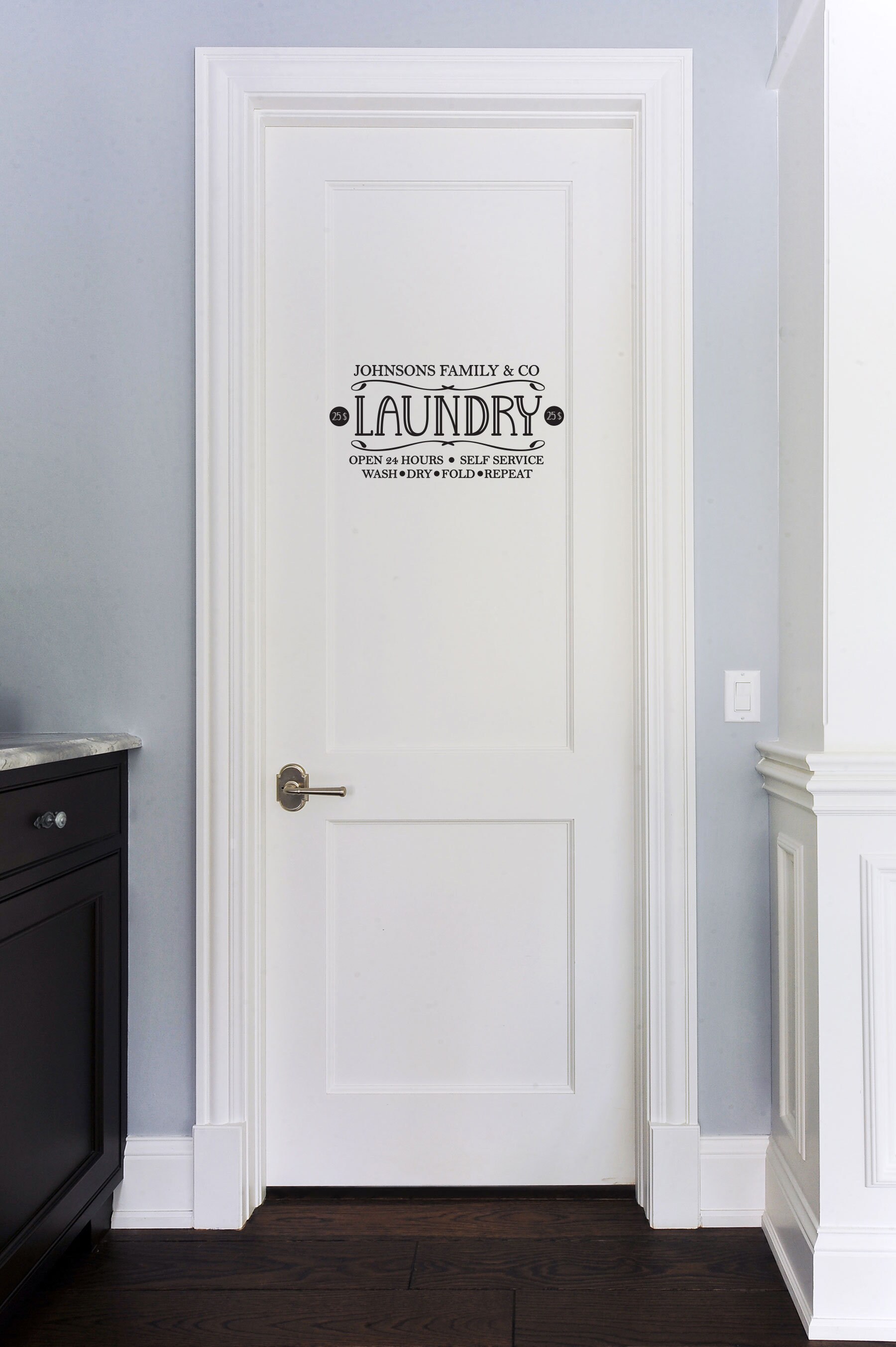 Custom Laundry Room Door Decal, Laundry Decal, Laundry Room Art ...