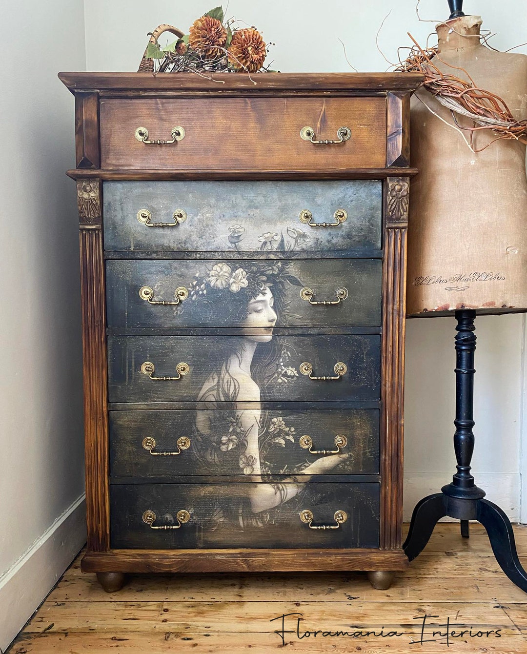 Vintage Set of Drawer Extra Large -decoupage-home Living - Etsy UK