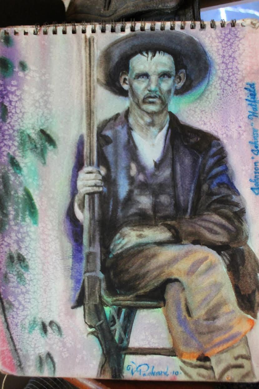 Johnson johnse Hatfield in Homemade Walnut Ink - Etsy