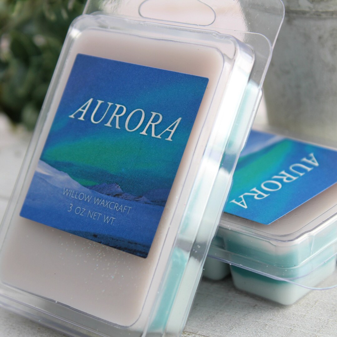 Winter Wax Melt Clamshell, Aurora, Herbal Minty Fresh Home Scent ...