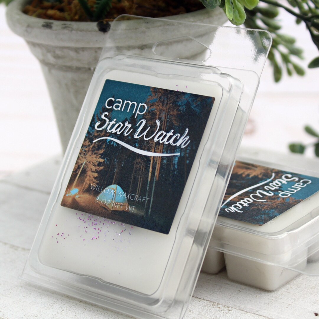 Summer Wax Melt Clamshell, Camp Starwatch, Woods, Birch Tar, Clove ...