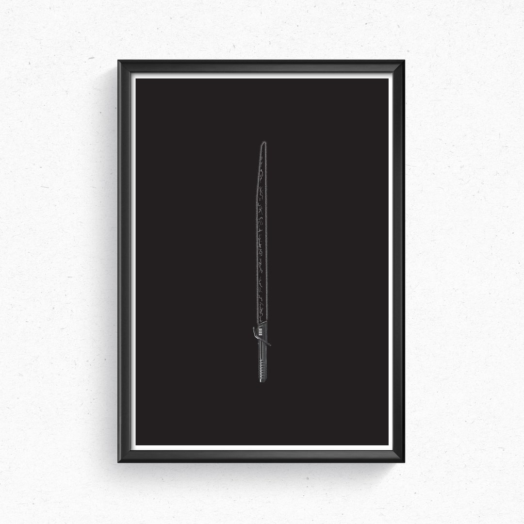 Darksaber Mandalorian Star Wars Art Print Poster Home Decor - Etsy