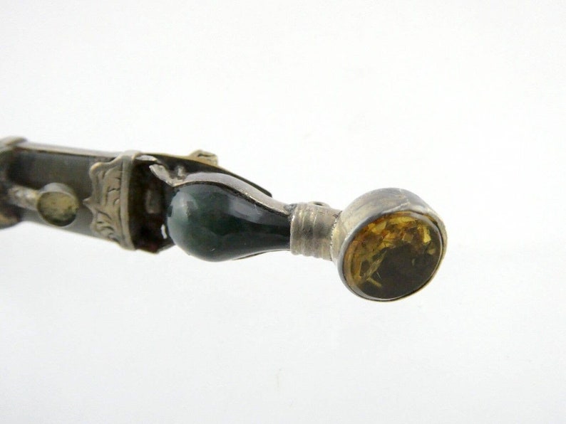 Antique Victorian Scottish Sterling Silver Dirk Kilt Pin Dagger Brooch ...