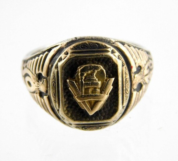 RFS Gold over Unmarked Sterling Silver Signet Ring Si… - Gem