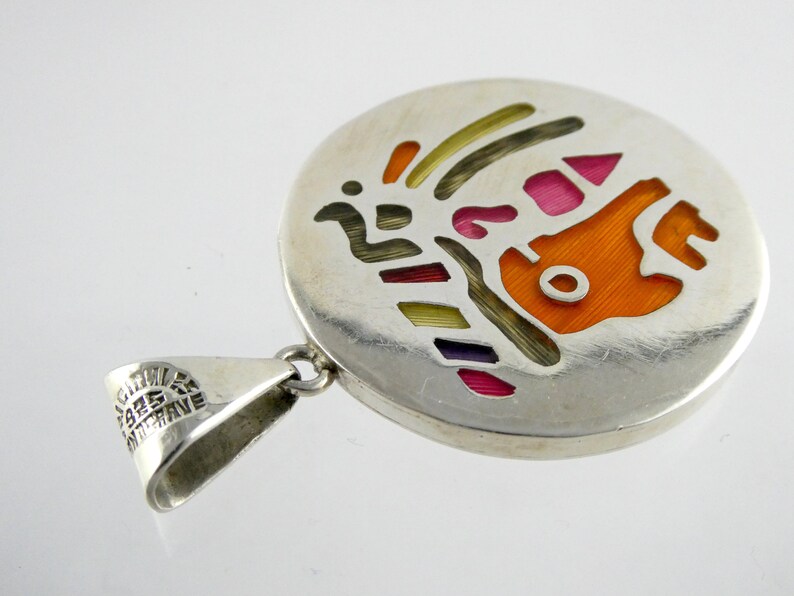 Mexico Pluma Azteca Sterling Silver Chieftain Pendant Tribal Person 925 ...