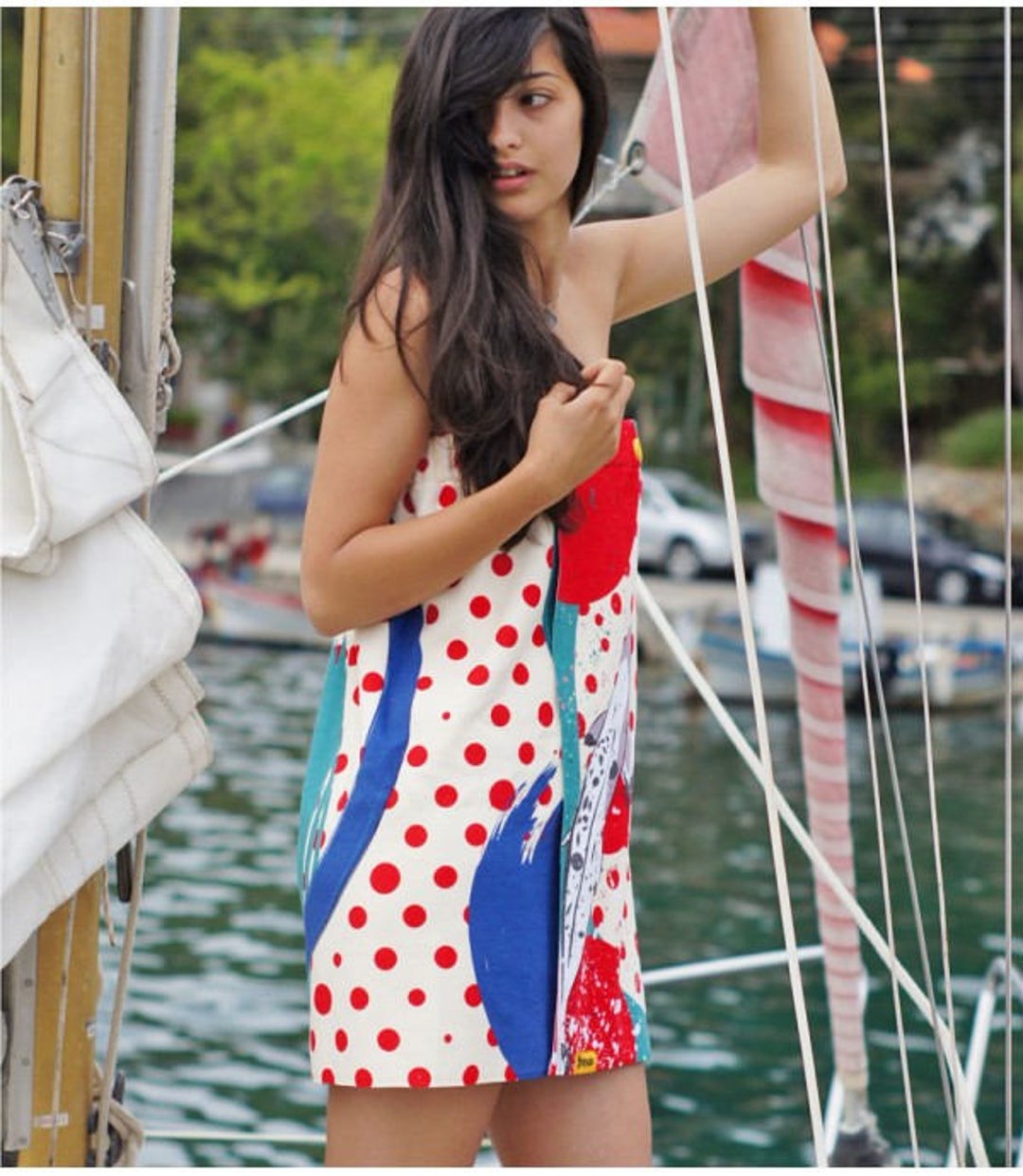 Koi Fish Red Dots Bath Robe Shower Wrap Birthday Gift - Etsy