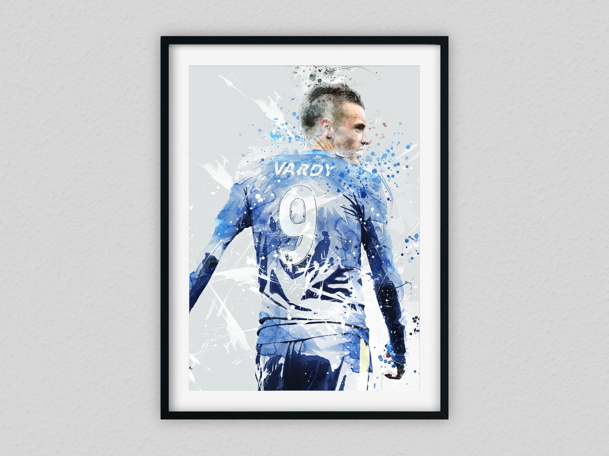 Jamie Vardy Art Print Leicester City Football Sport Gift | Etsy UK