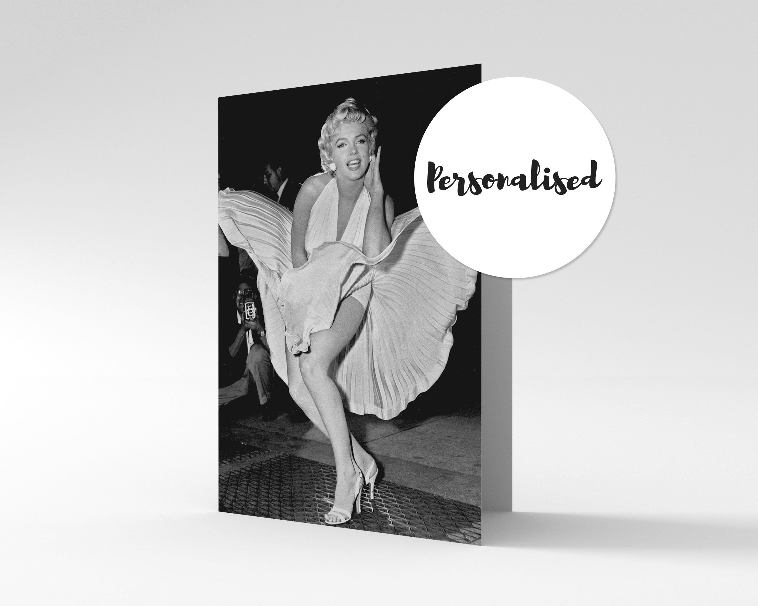 Marilyn Monroe 1954 Personalised Greetings Birthday Card Etsy