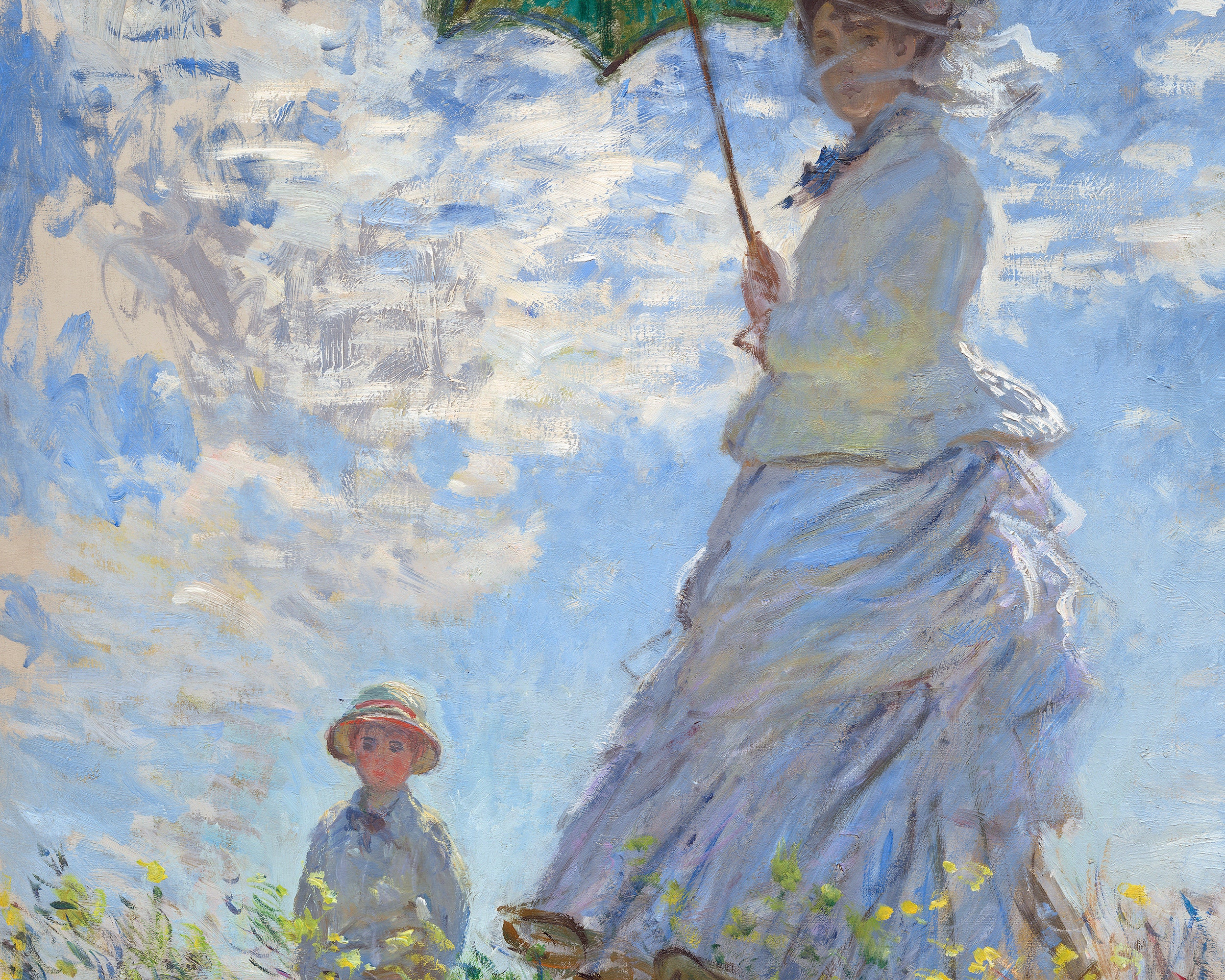 Claude Monet Woman With a Parasol Madame Monet and Her | Etsy