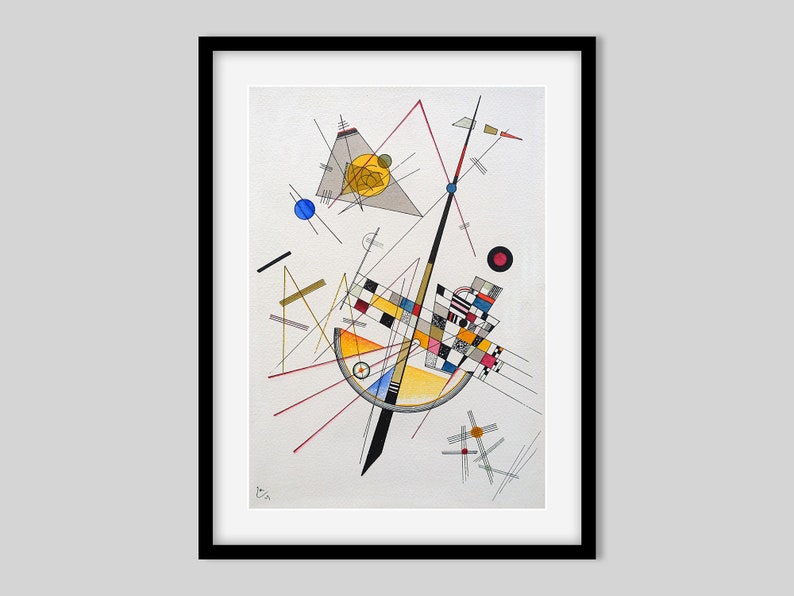 Wassily Kandinsky Delicate Tension. No. 85 1923. Framed / - Etsy UK