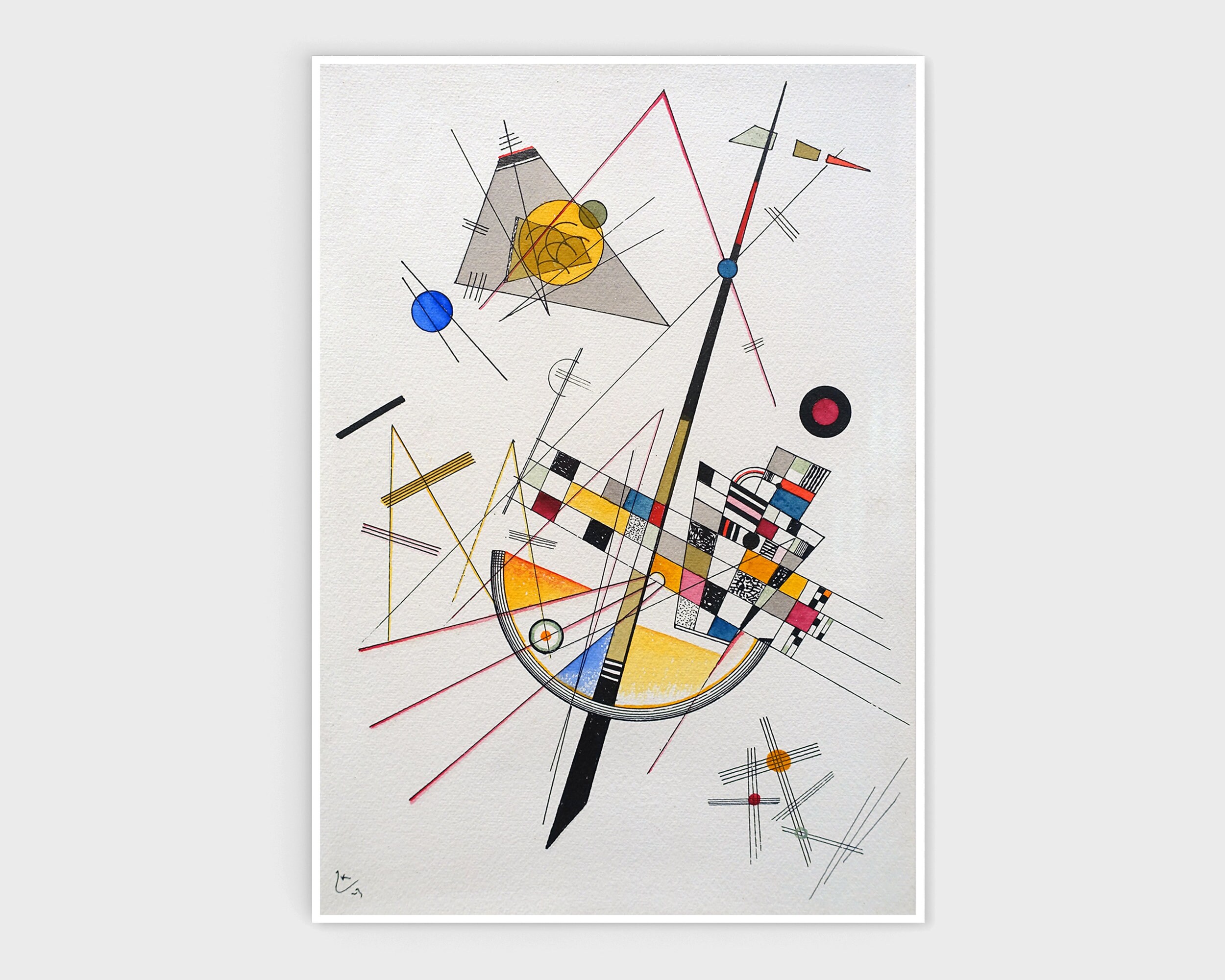 Wassily Kandinsky Delicate Tension. No. 85 1923. Framed / - Etsy UK