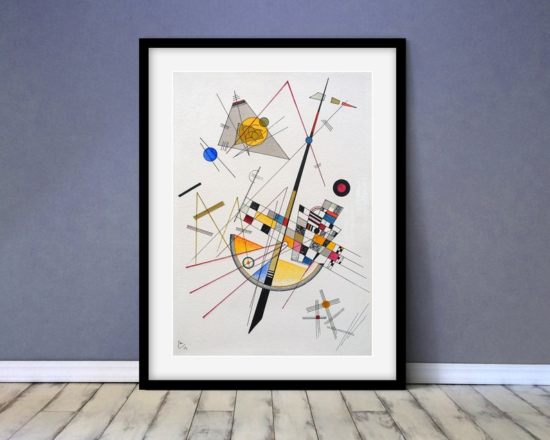 Wassily Kandinsky Delicate Tension. No. 85 1923. Framed / | Etsy UK