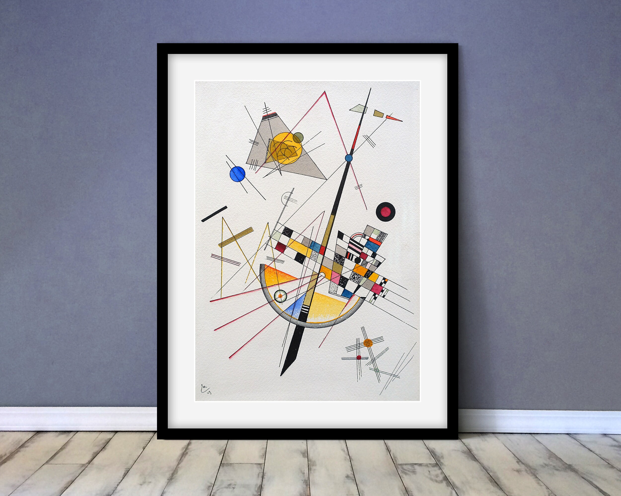 Wassily Kandinsky Delicate Tension. No. 85 1923. Framed / - Etsy UK