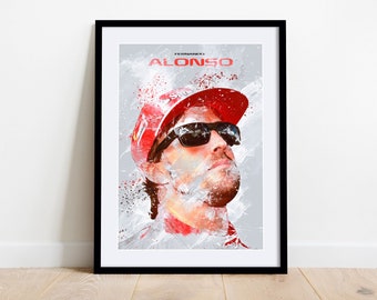 Fernando Alonso Art - Etsy