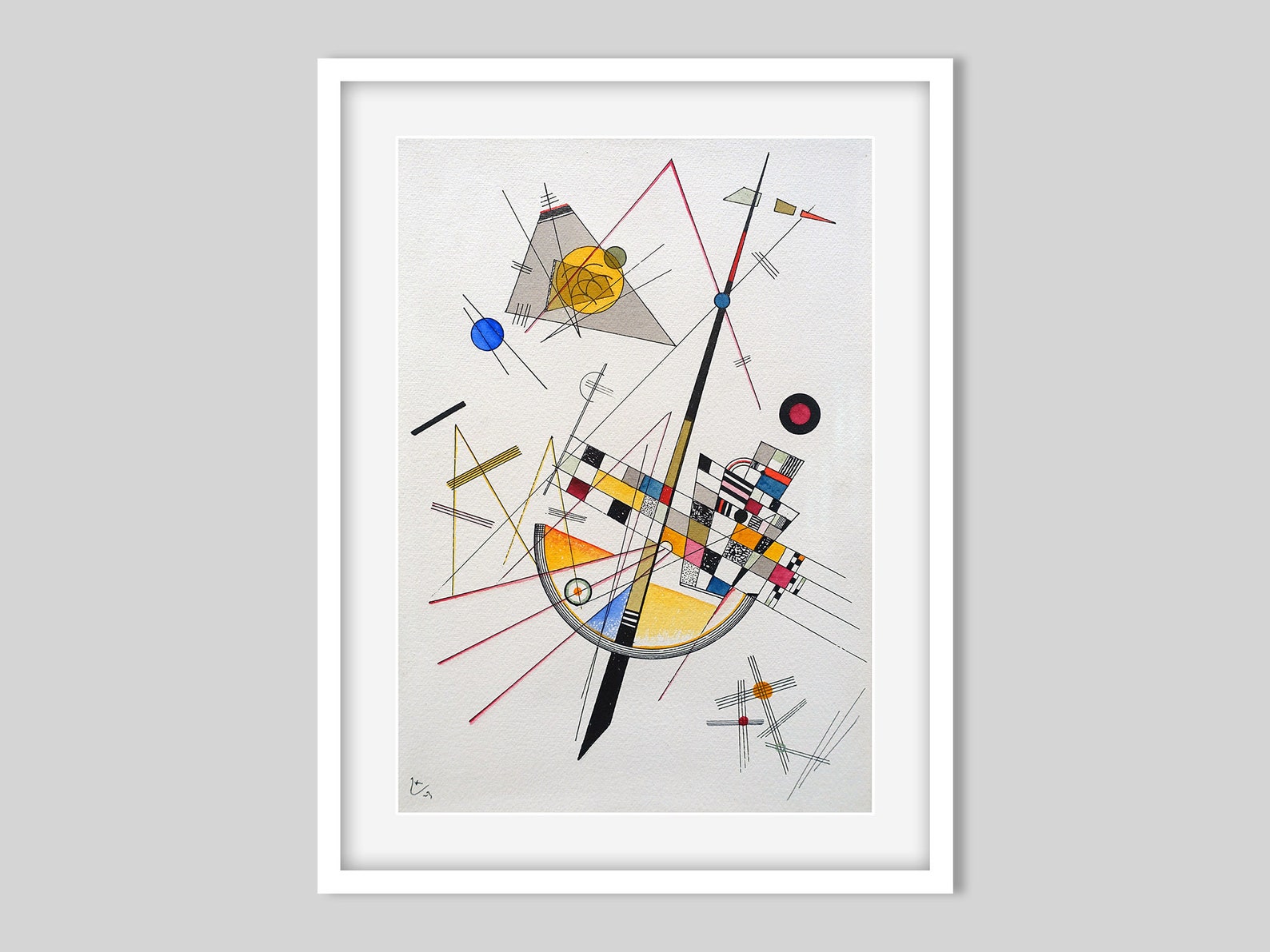 Wassily Kandinsky Delicate Tension. No. 85 1923. Framed / | Etsy UK