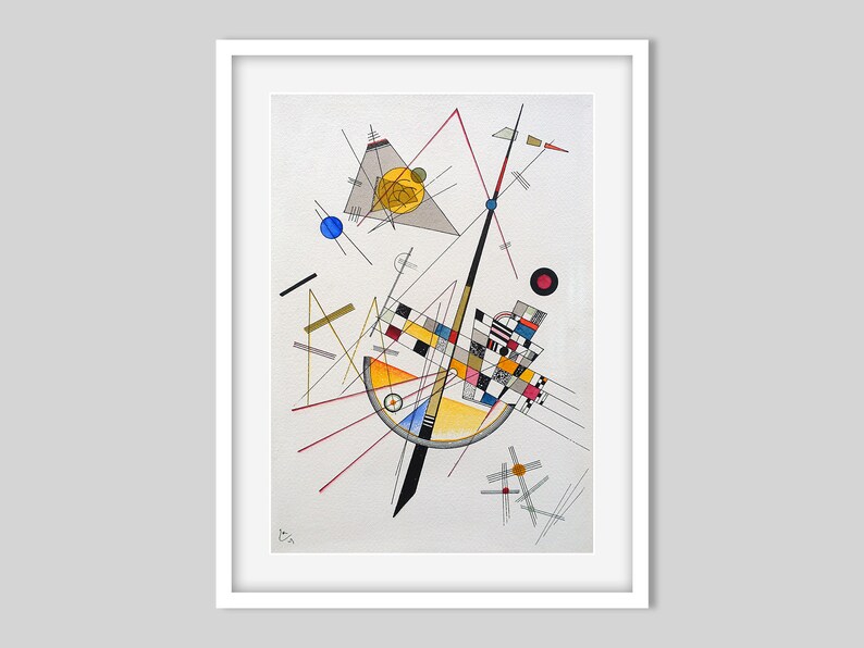 Wassily Kandinsky Delicate Tension. No. 85 1923. Framed / | Etsy UK