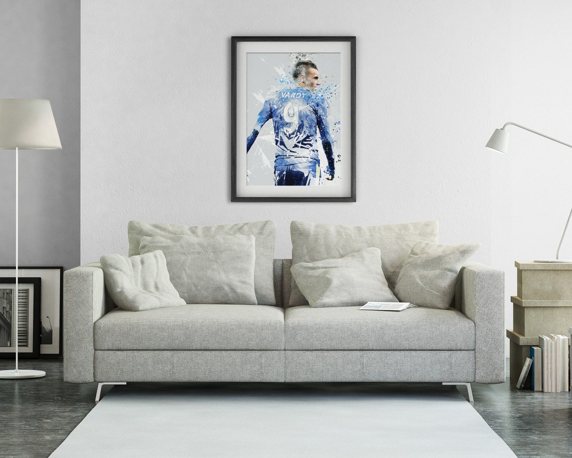 Jamie Vardy Art Print Leicester City Football Sport Gift | Etsy UK