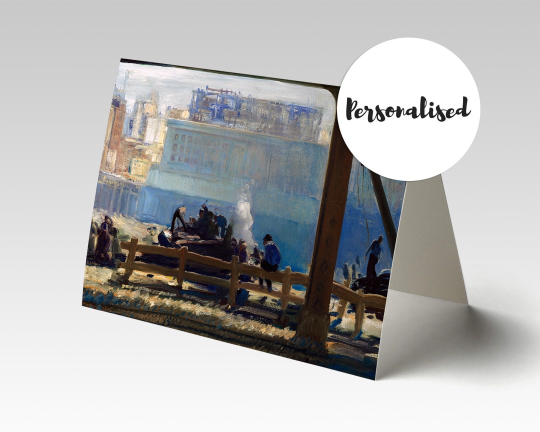 George Wesley Bellows Blue Morning 1909. Personalised Fine - Etsy