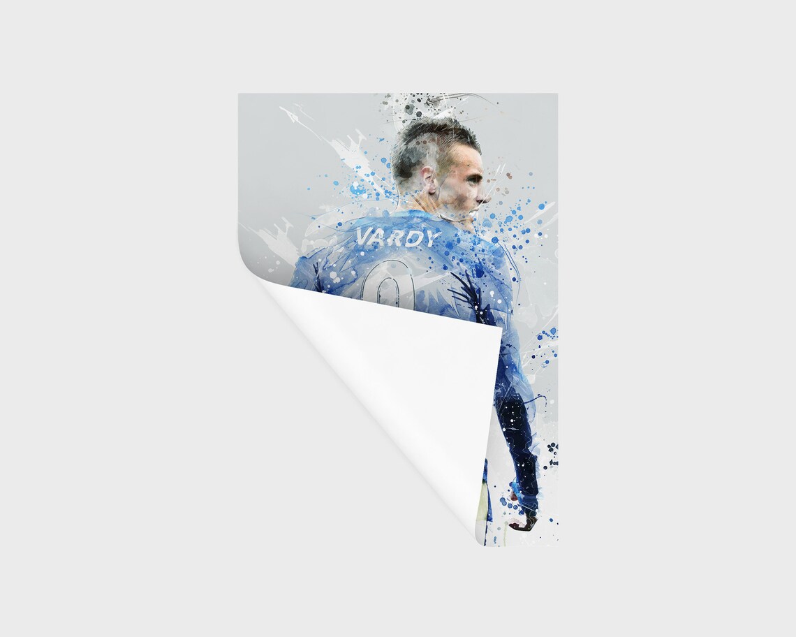 Jamie Vardy Art Print Leicester City Football Sport Gift | Etsy UK