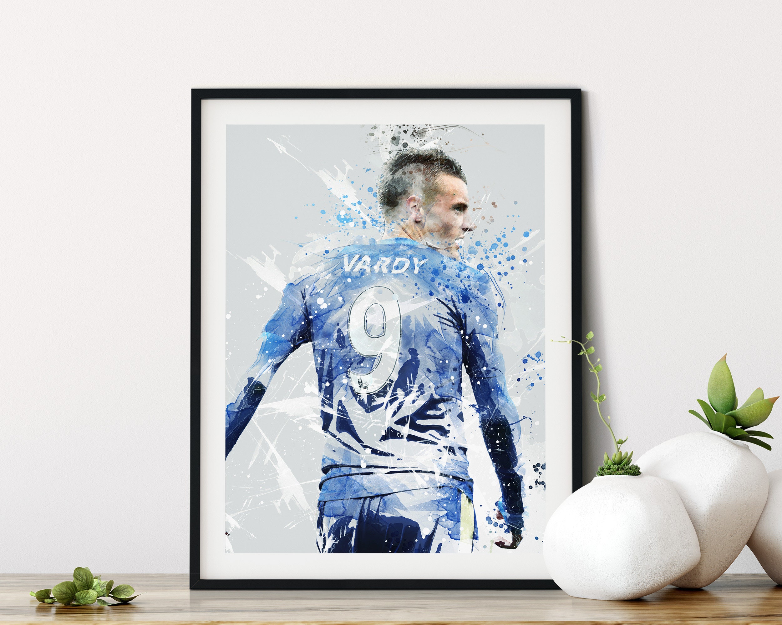 Jamie Vardy Art Print Leicester City Football Sport Gift | Etsy UK