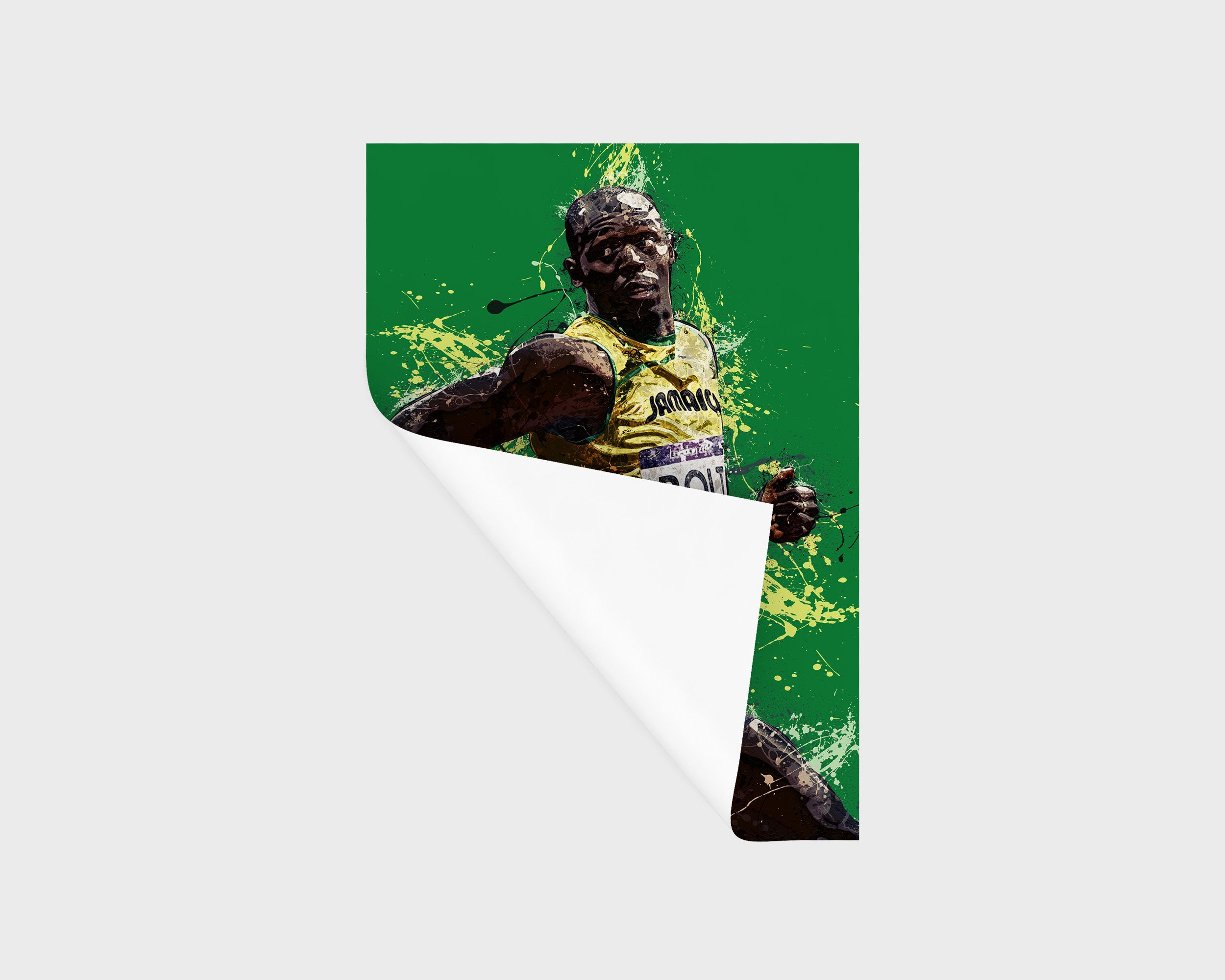 Usain Bolt Art Print Jamacia Sprinter Sport Gift | Etsy