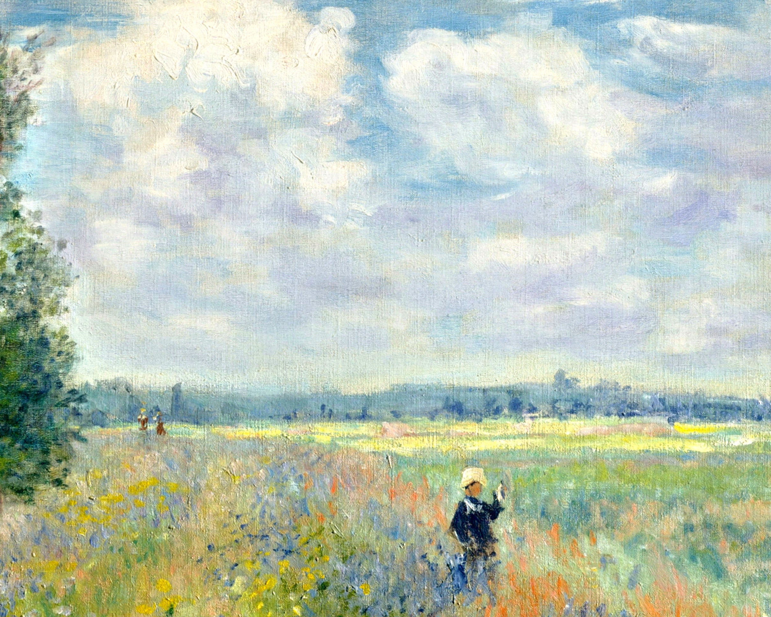 Claude Monet Poppy Field Argenteuil 1875. Framed / - Etsy UK