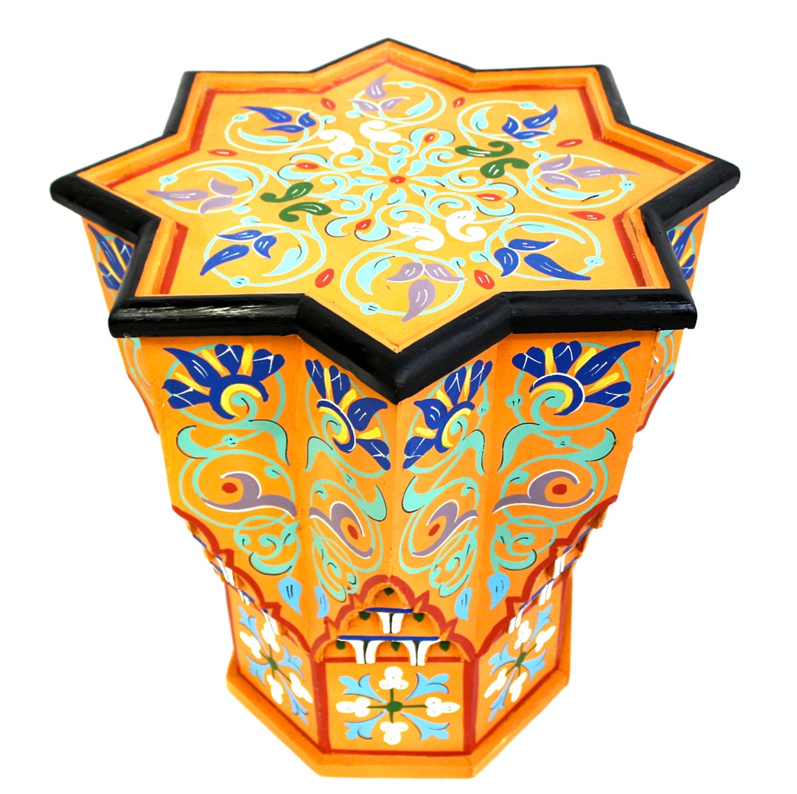 Moroccan Star Table Orange - Etsy