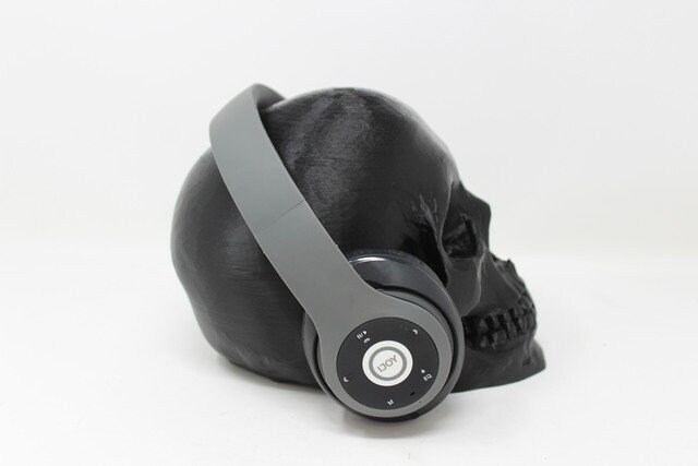 Human Skull Headphone Stand Human Skull Paintable Bust - Etsy
