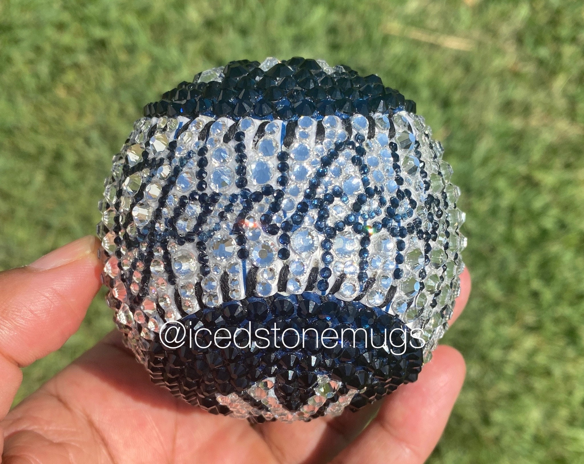 New York Bling Bedazzled Baseball - Etsy