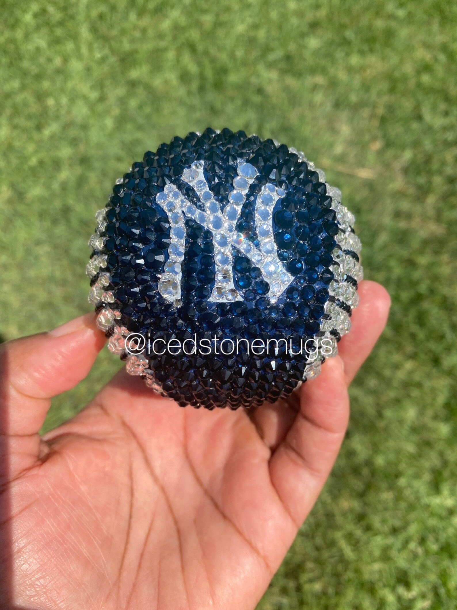 New York Bling Bedazzled Baseball - Etsy