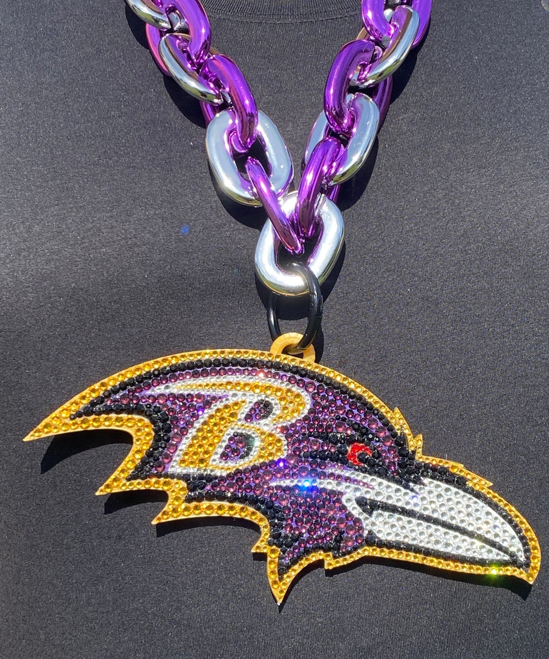 Blinged Chain Turnover Chain - Etsy