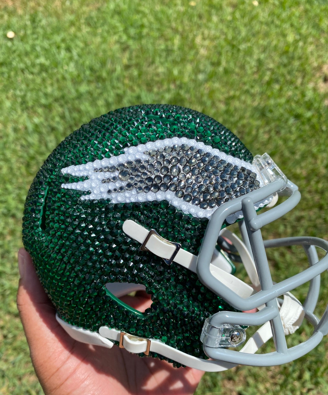 Custom Blinged Throwback Philadelphia NFL Mini Helmet - Etsy