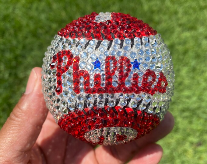 Philadelphia Bling Bedazzled Baseball - Etsy