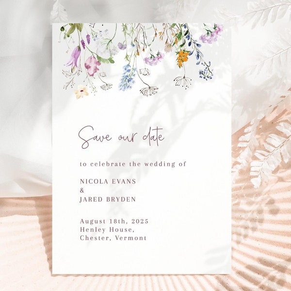 Nature Save the Date - Etsy