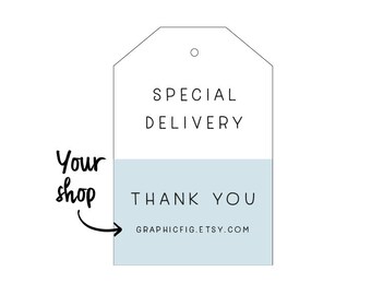 Special delivery tag | Etsy